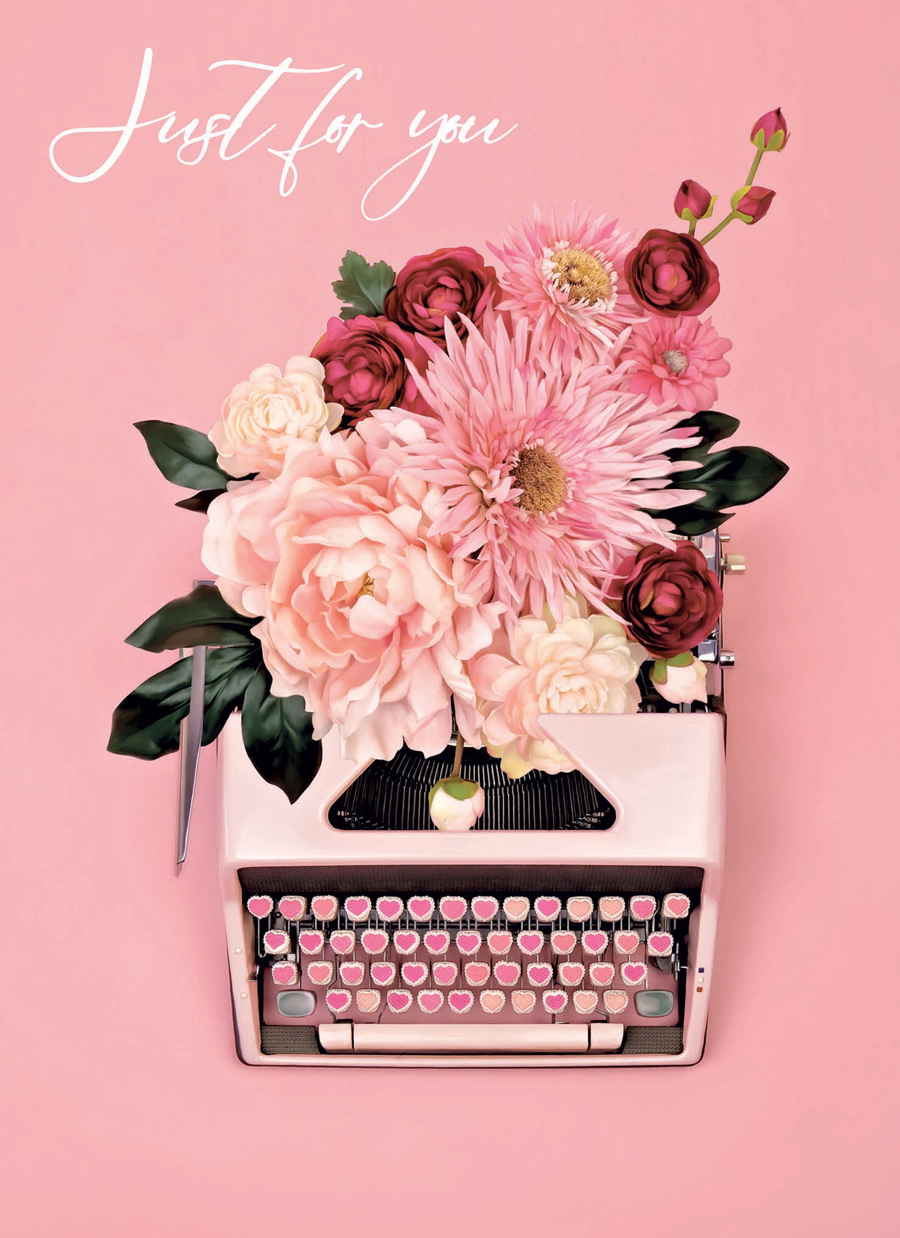Floral Birthday Card - Pretty Typewriter – Otter House