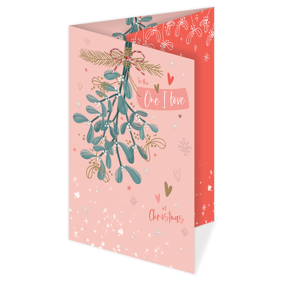 Christmas Card (Single) - One I Love (Female) - Mistletoe – Otter House