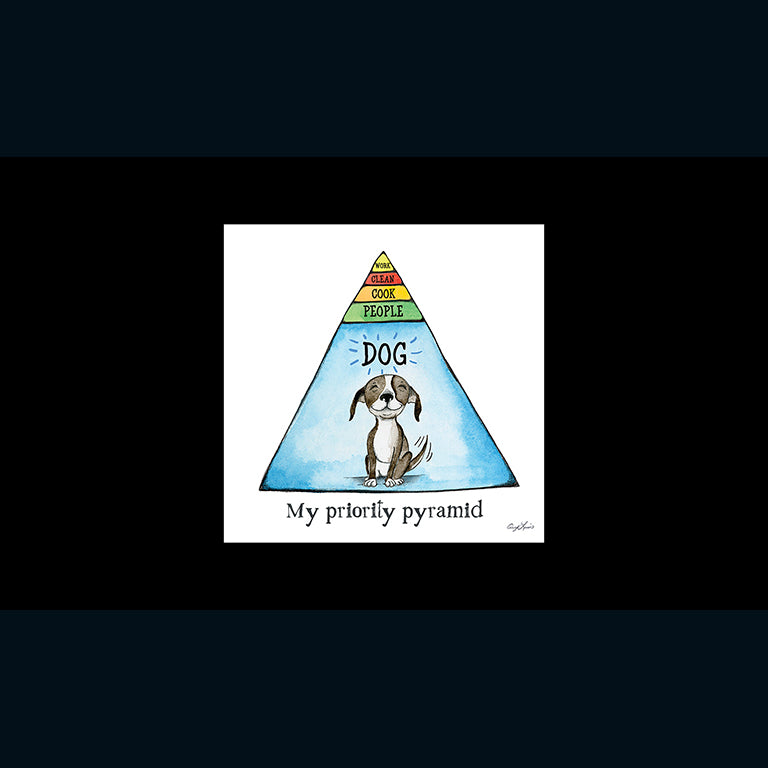 Red and Howling Card - Dog - priority pyramid (Splimple) – Otter House